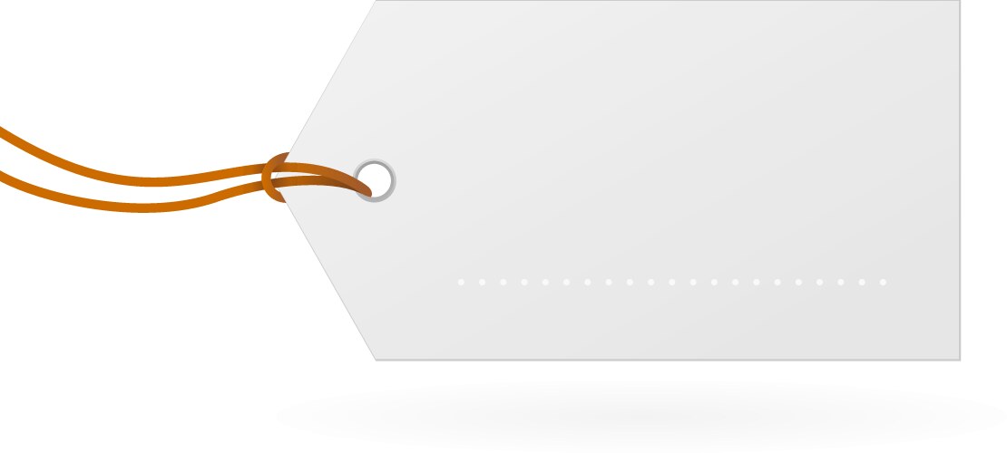 Label paper tag cartoon Royalty Free Vector Image