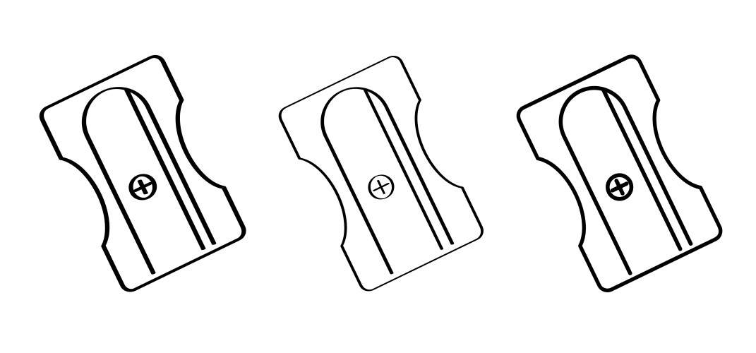 Shopner drawing or pencil sharpener Royalty Free Vector