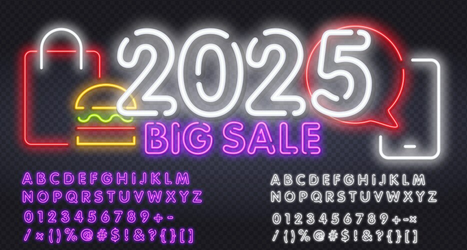 2025 cobra neon sign modern glowing banner design Vector Image