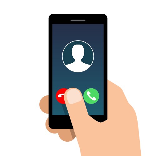 Watching video on smartphone human hands Vector Image