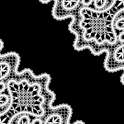 Realistic lace Royalty Free Vector Image - VectorStock