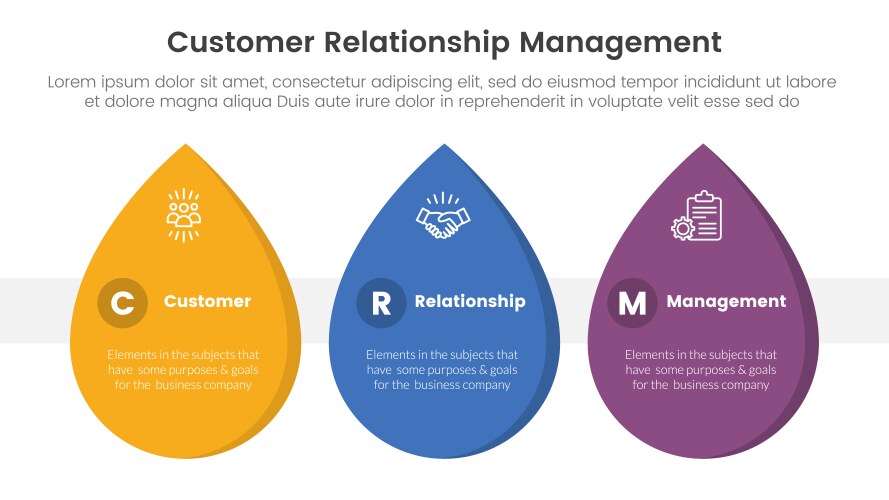 Crm customer relationship management infographic Vector Image