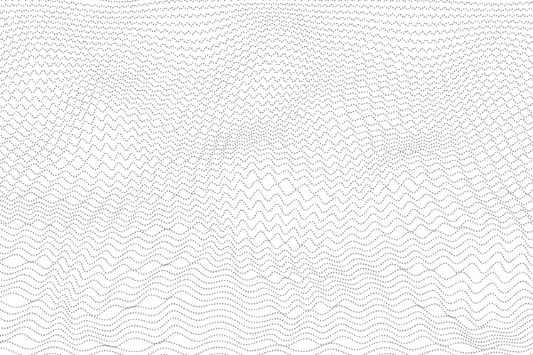 Abstract striped gray and white curved triangle Vector Image