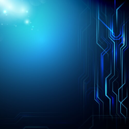 Circuit board technology cpu microprocessor Vector Image