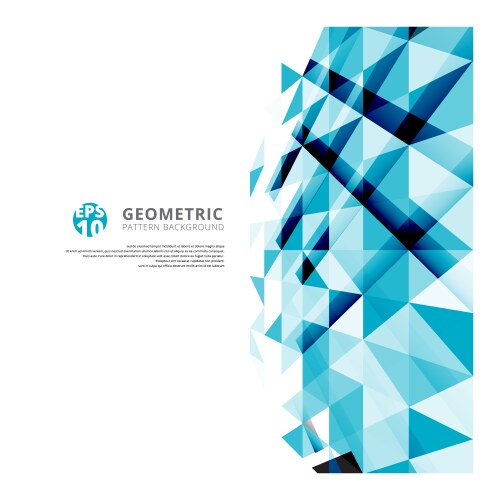Creative abstract dynamic geometric elements Vector Image