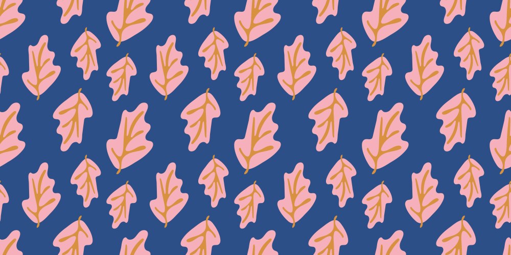 Abstract plant leaf art seamless pattern Vector Image