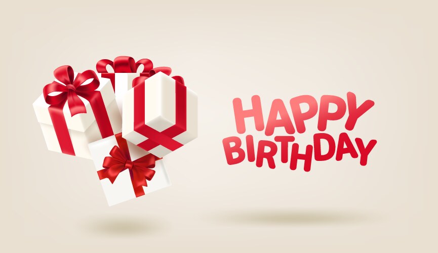 Happy Birthday Red Background Vector Images (over 64,000)