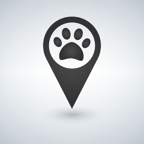 Cute dog mascot icon flat style Royalty Free Vector Image