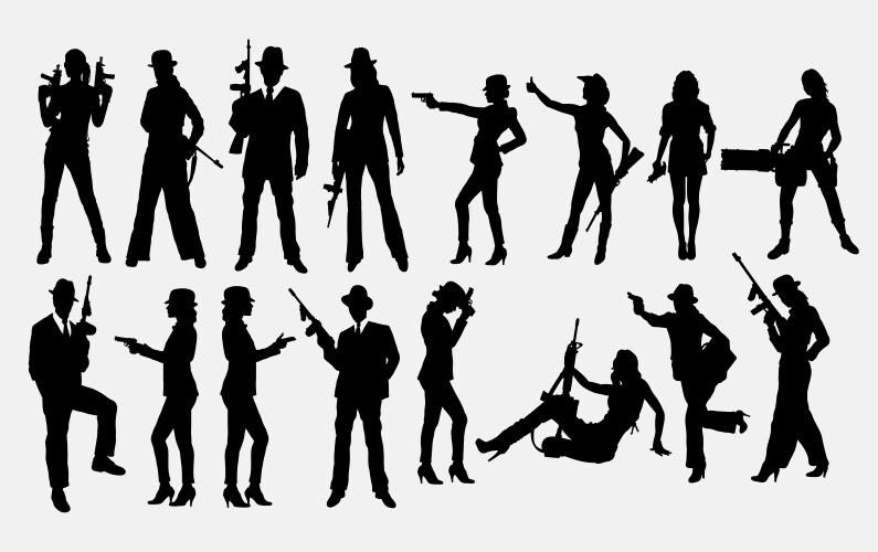 Gun Silhouette Vector Images (over 32,000)
