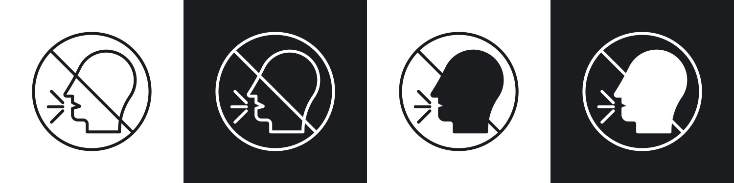 Keep Silence Symbol Vector Images (over 590)