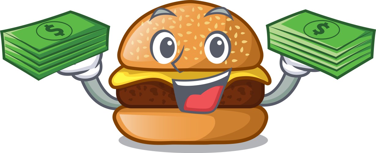 Stickman Eating Burger Vector Images (10)
