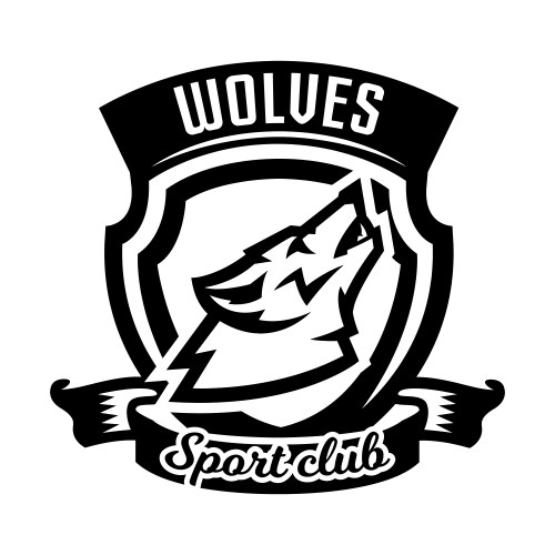 Howling wolf Royalty Free Vector Image - VectorStock