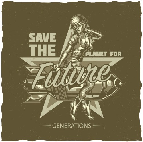 T-shirt label design Royalty Free Vector Image