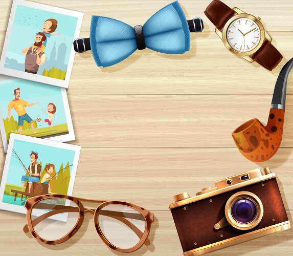 Happy dad day background Royalty Free Vector Image