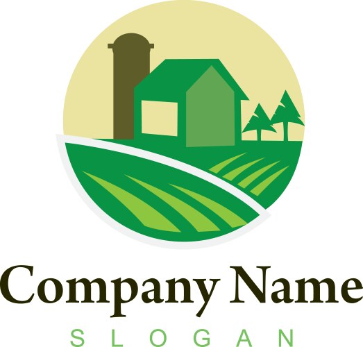 Farm Business Logo - Agriculture Royalty Free Vector Image