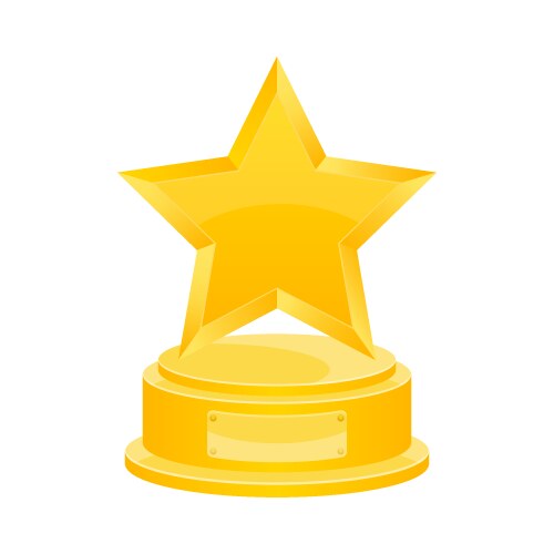 Golden Award Recognizing Achievement Royalty Free Vector