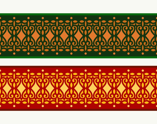 Saree Borders Designs Vector