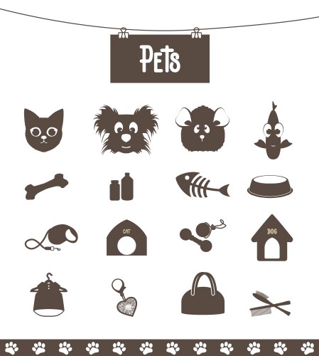 Domestic animals Royalty Free Vector Image - VectorStock