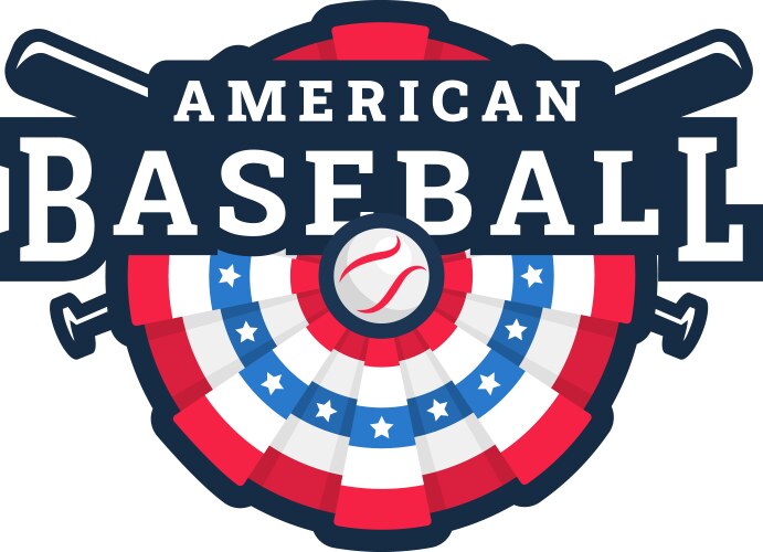 American baseball player retro Royalty Free Vector Image