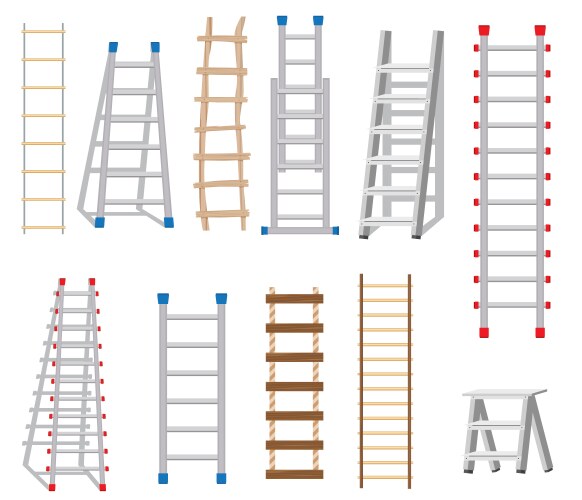 Wooden ladder Royalty Free Vector Image - VectorStock