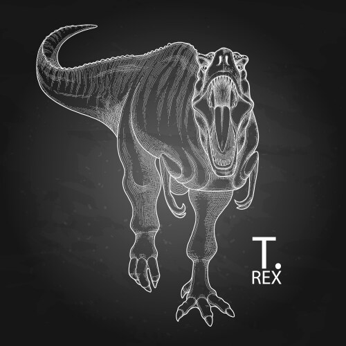 T-rex wild Royalty Free Vector Image - VectorStock