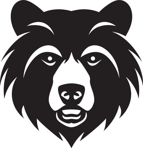 Detailed paw prints realistic bear print Vector Image