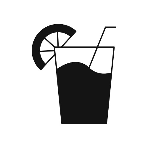 Lemonade icon symbol on white background Vector Image