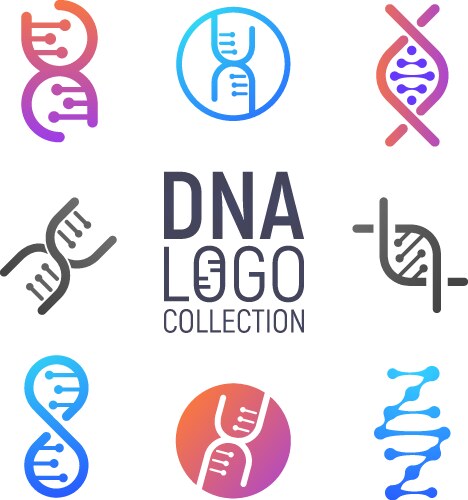 Dna and lab logo Royalty Free Vector Image - VectorStock