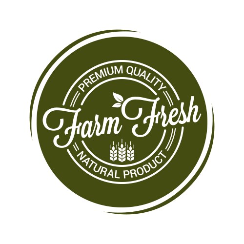 Farm fresh design background Royalty Free Vector Image