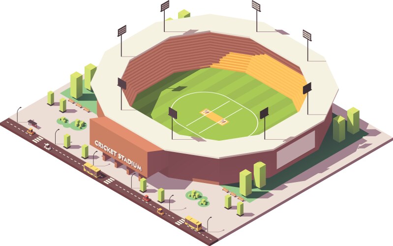 Cricket Ground Sport Stadium Vector Images (over 430)