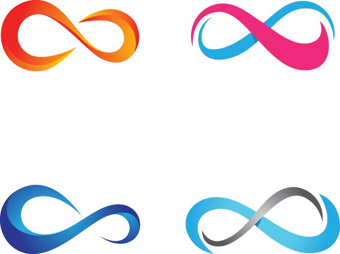 Fiery symbol infinity with feather Royalty Free Vector Image