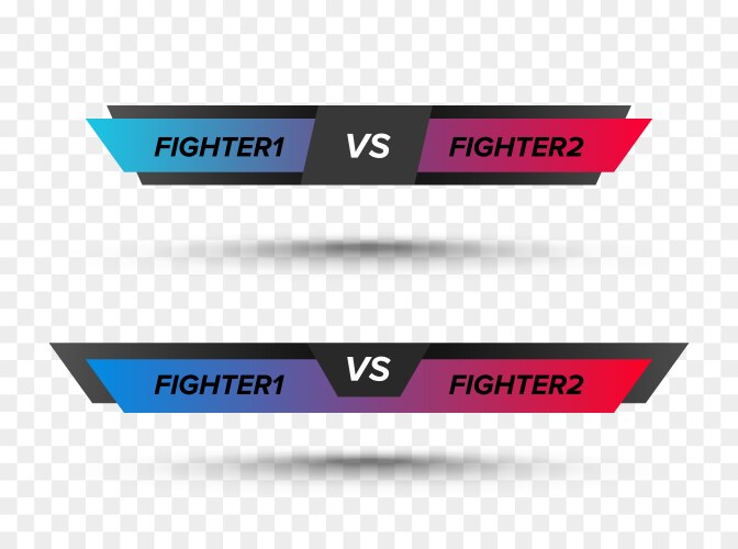 Versus sign vs glow symbol Royalty Free Vector Image