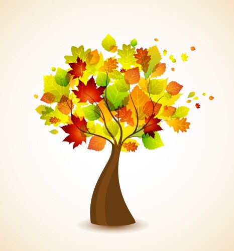 Colorful tree Royalty Free Vector Image - VectorStock