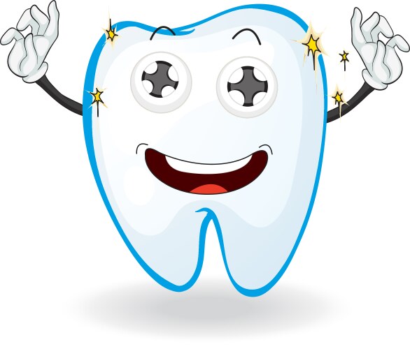Cartoon tooth Royalty Free Vector Image - VectorStock