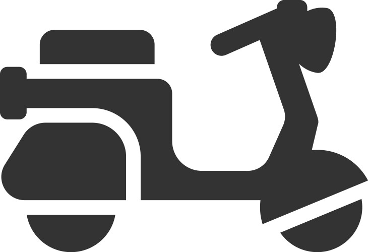 Vespa scooty icon Royalty Free Vector Image - VectorStock