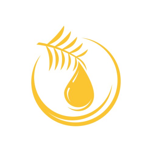 Tree palm oil design template Royalty Free Vector Image