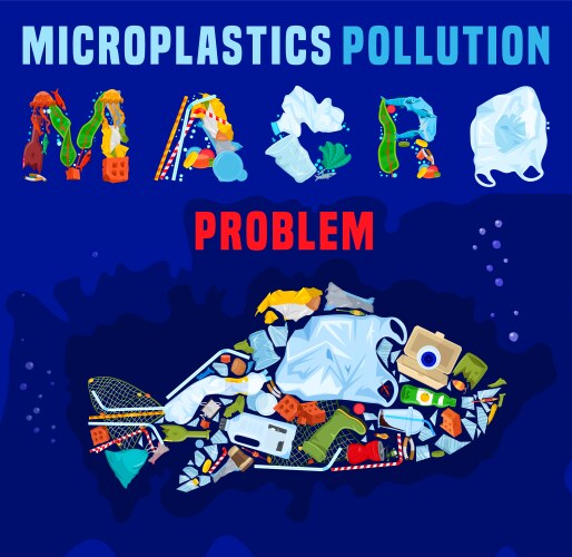 Toxic plastics pollution to city contamination Vector Image