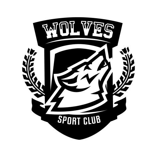 Scandinavian viking design fenrir wolf head Vector Image