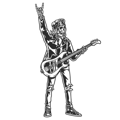 Rock festival poster Royalty Free Vector Image