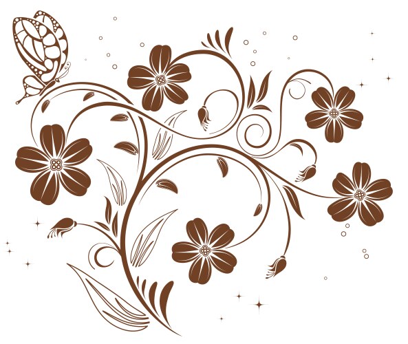 Background Flower Royalty Free Vector Image Vectorstock