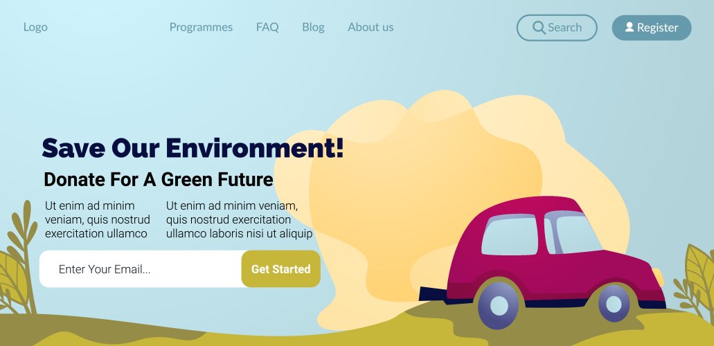 Save earth ecology poster for environment design Vector Image