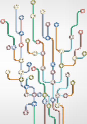 Abstract metro scheme background Royalty Free Vector Image