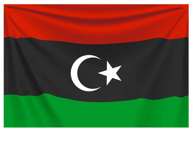 Cube flag of libya Royalty Free Vector Image - VectorStock