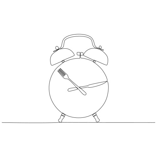 Line art hand drawing continuous doodle Royalty Free Vector