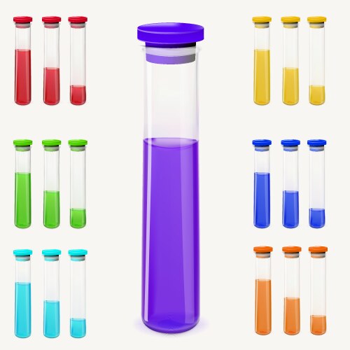 Cartoon potion bottles magical elixir vials Vector Image