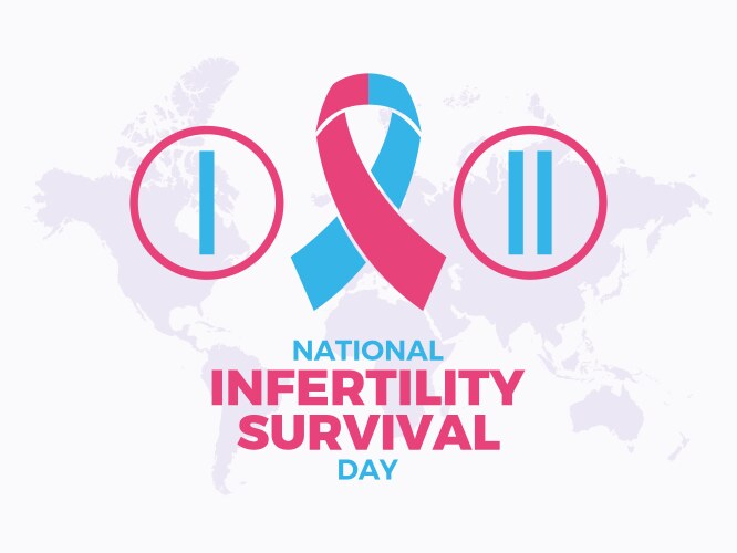 National infertility survival day poster Vector Image