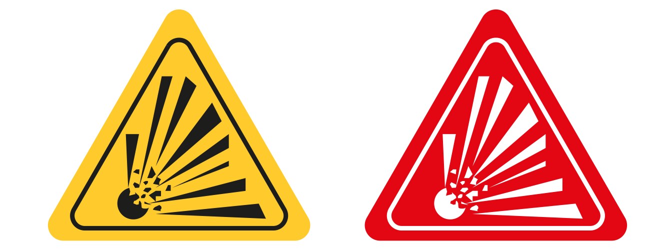 Fire hazard safety sign ensure protection Vector Image