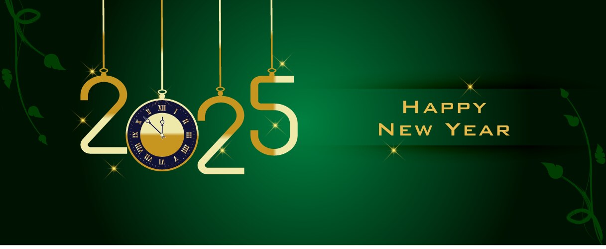 Happy new year 2025 Royalty Free Vector Image - VectorStock