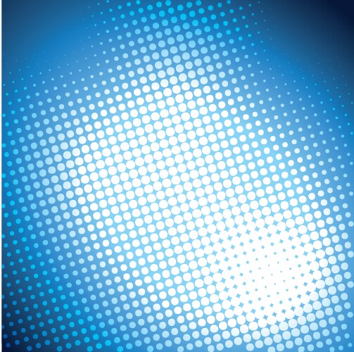 Blue abstract background with halftone Royalty Free Vector
