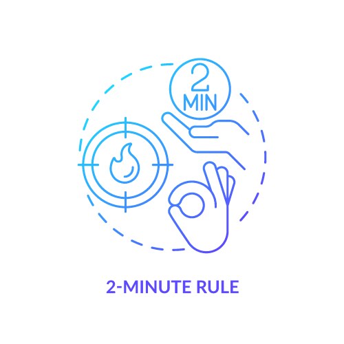 Prioritization blue gradient concept icon Vector Image